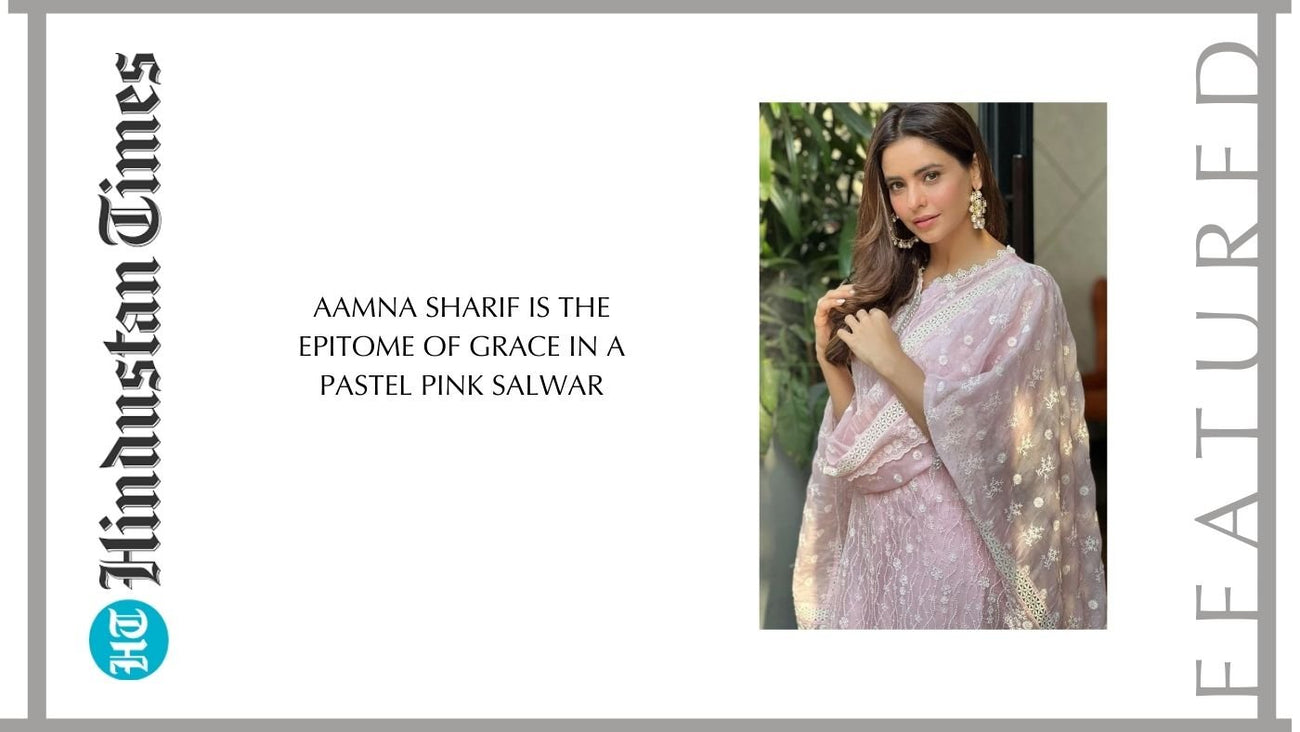 Aamna Sharif is the epitome of grace in a pastel pink salwar