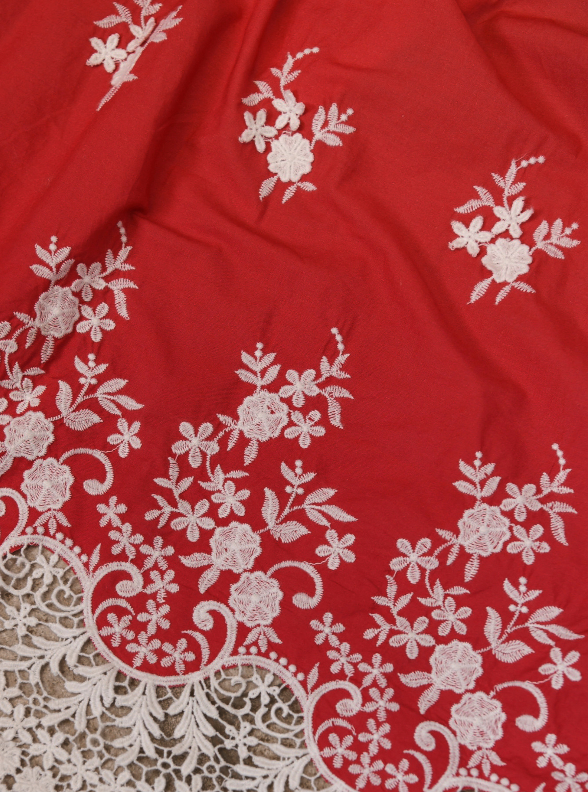Chapoli Supima Cotton Red Kurta Set