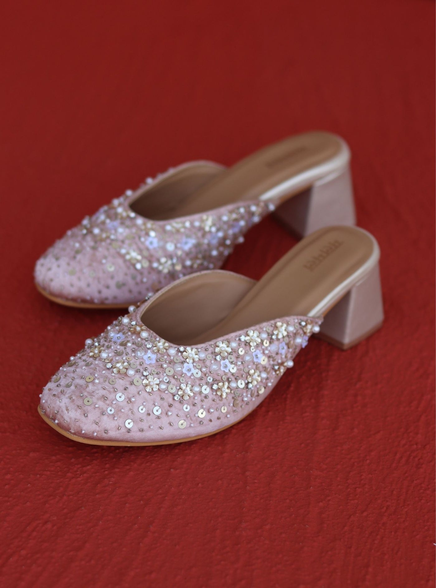 Samara Rose Gold Vegan Mule Heel