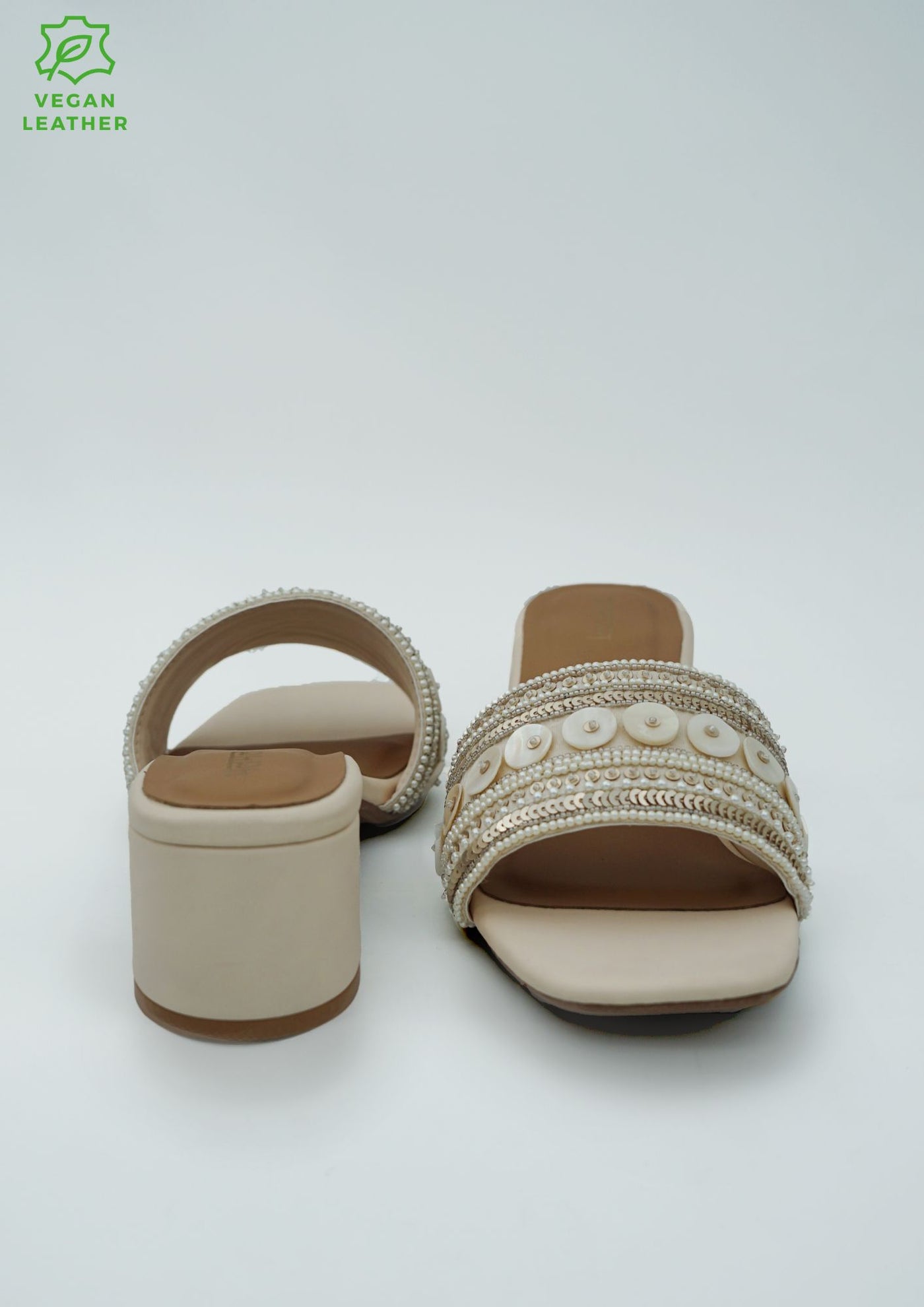 Kayla Off White Vegan Heel