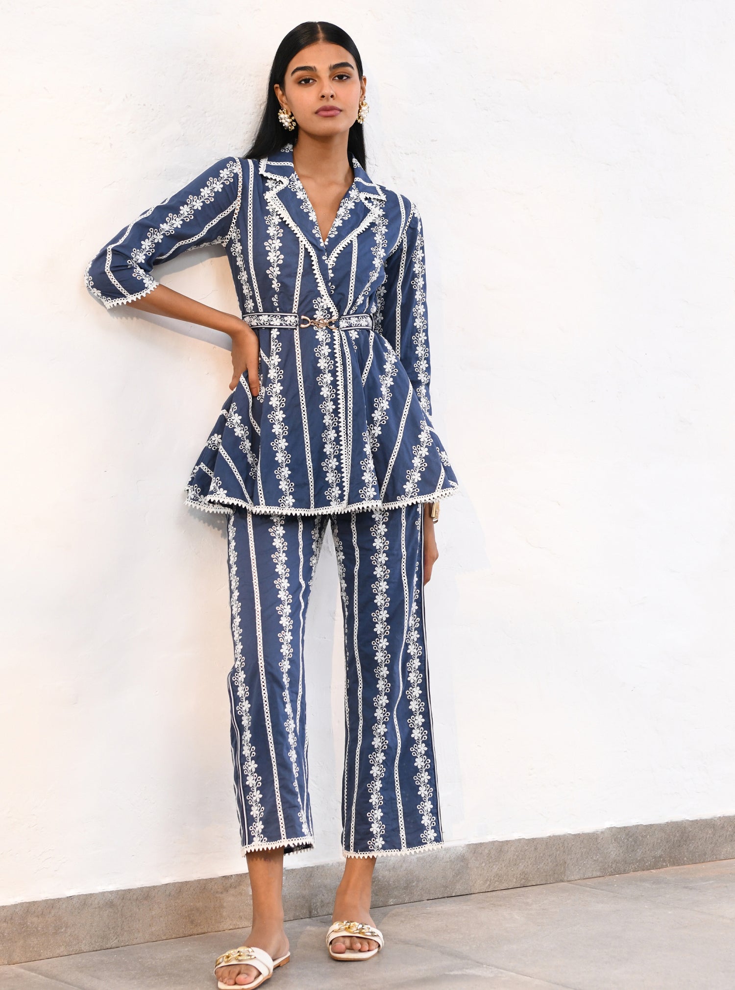 Bristol Cotton Navy Co-ord Set