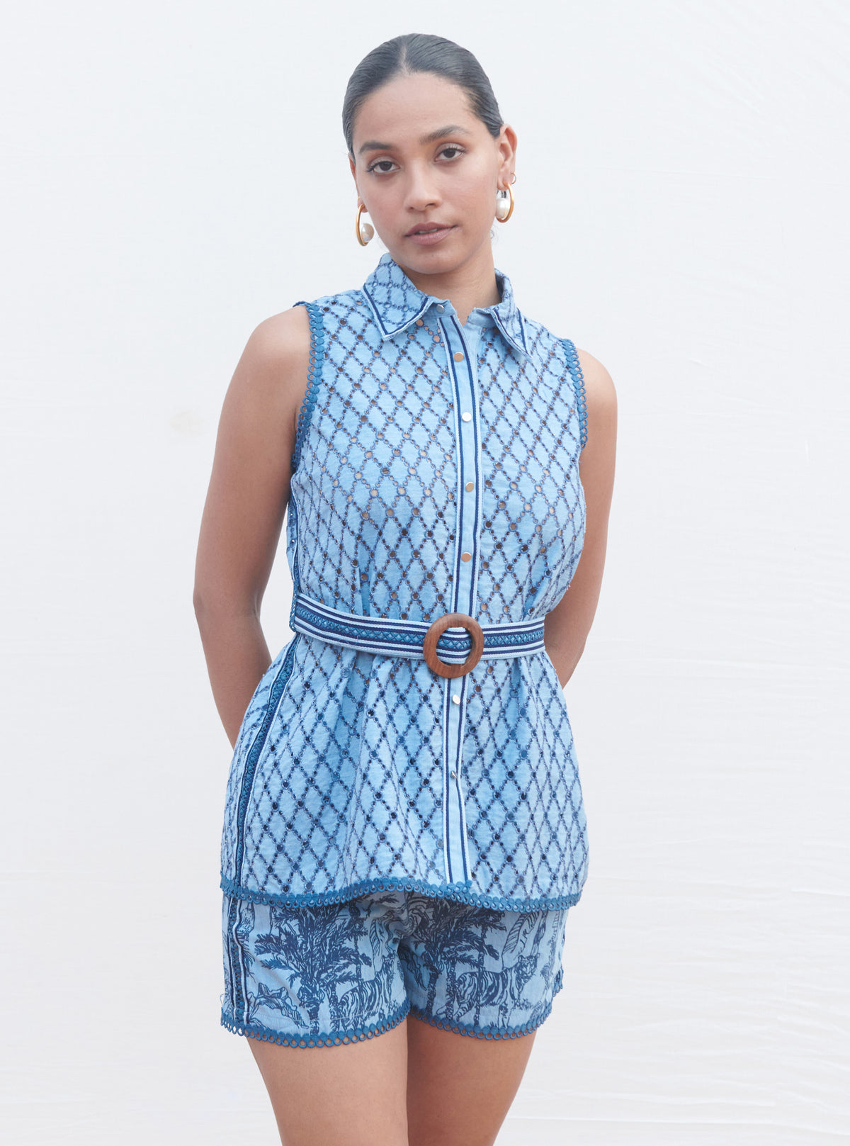 Flynn Denim Light Blue Co-ord Set
