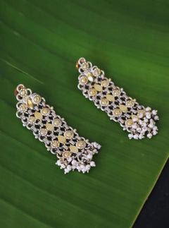 Pure Silver Aalok Gold Earrings