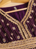 Raabta Silk Purple Jumpsuit
