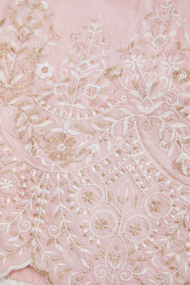 Swan Supima Cotton Pink Kurta Set