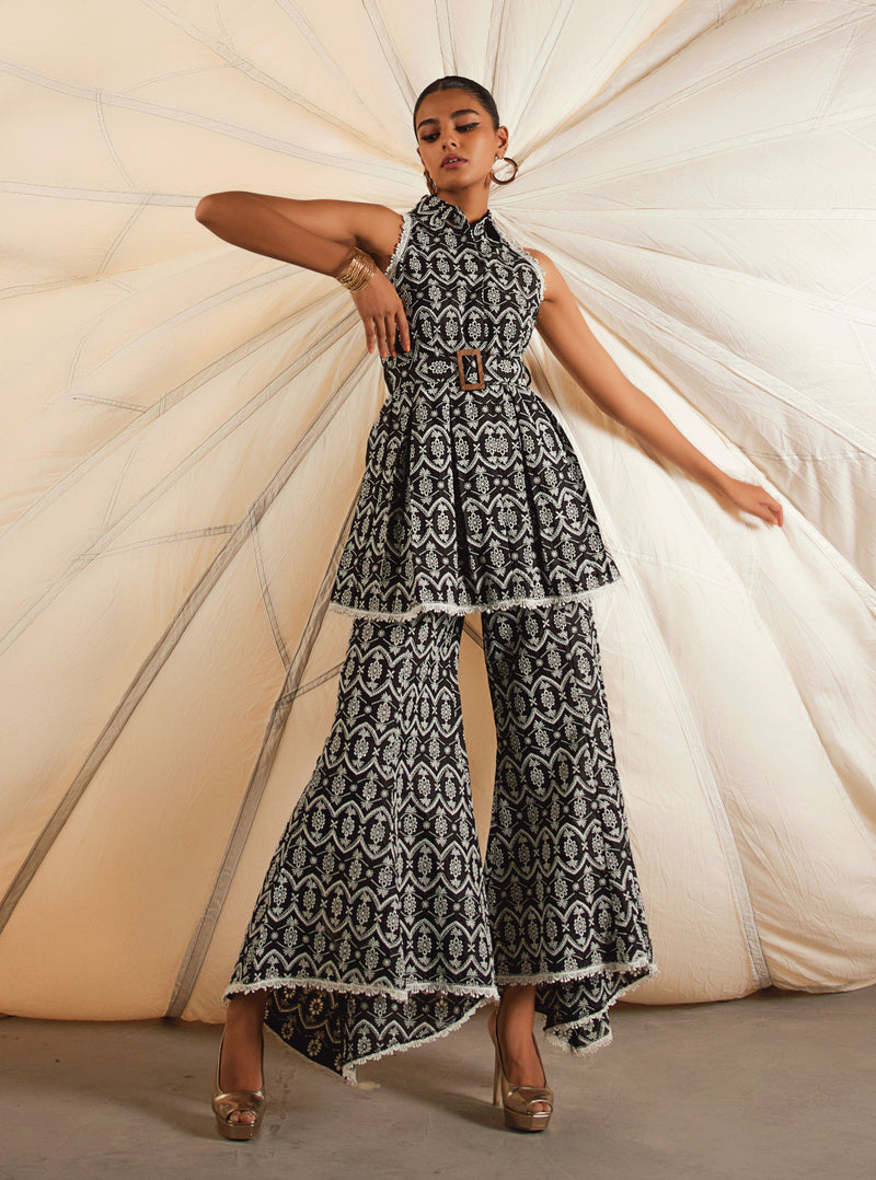 Cotton Jenn Black Co-ord Set